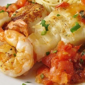 Easy Alaskan Cod and Shrimp with Fresh Tomato - ZergNet