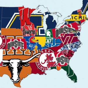College Football 'Hate Map' Highlights Cross-State Rivalries - ZergNet